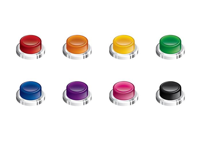 Arcade Button Vector At Collection Of Arcade Button