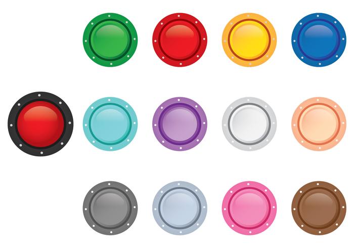 Arcade Button Vector At Collection Of Arcade Button