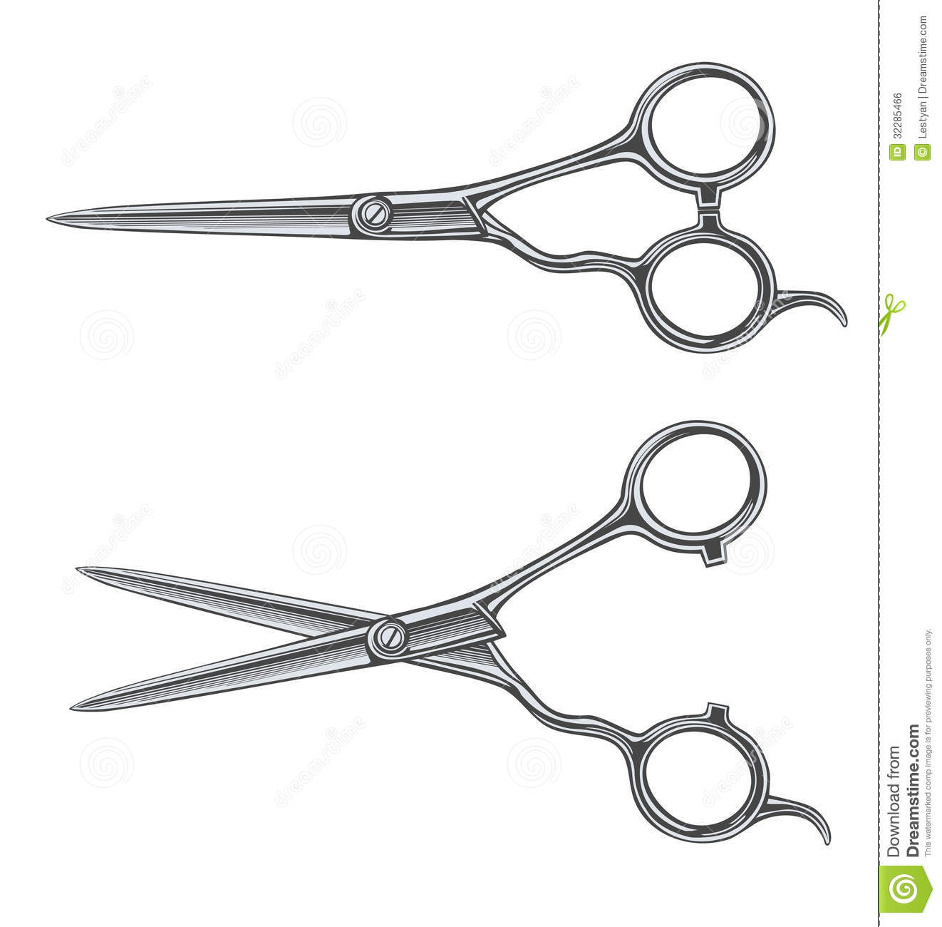 Barber Scissors Vector At Collection Of Barber