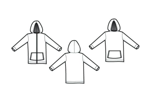Blank Hoodie Template Vector At Vectorified Collection Of Blank 