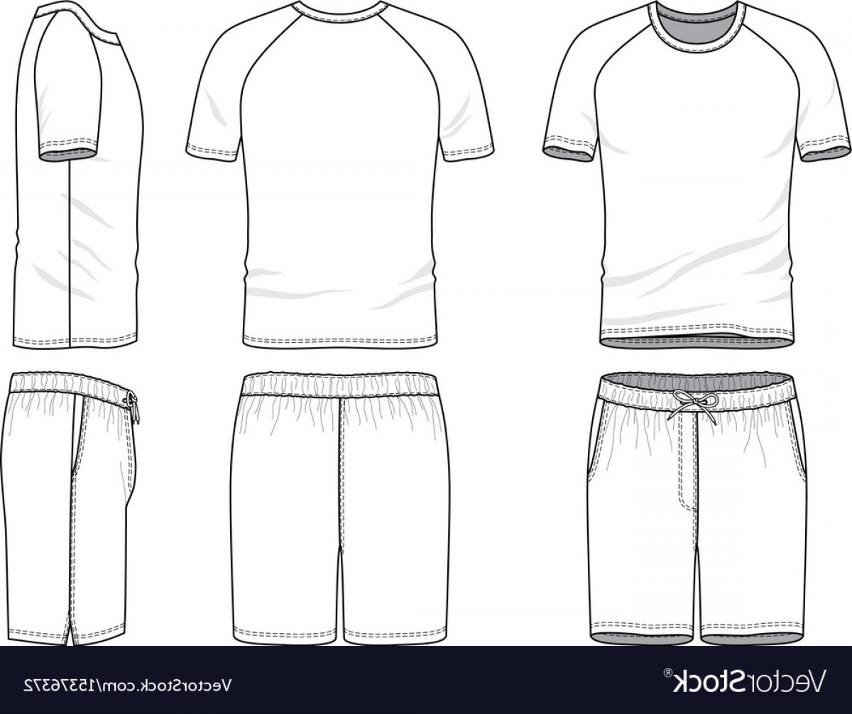 Blank T Shirt Template Vector At Vectorified Collection Of Blank 