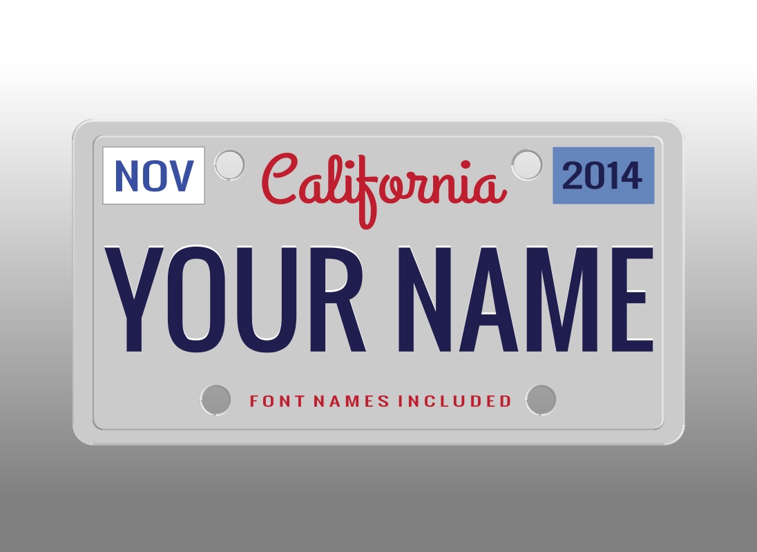 California License Plate Vector At Vectorified Collection Of 