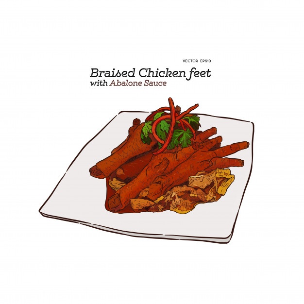 Chicken Feet Vector At Collection Of Chicken Feet