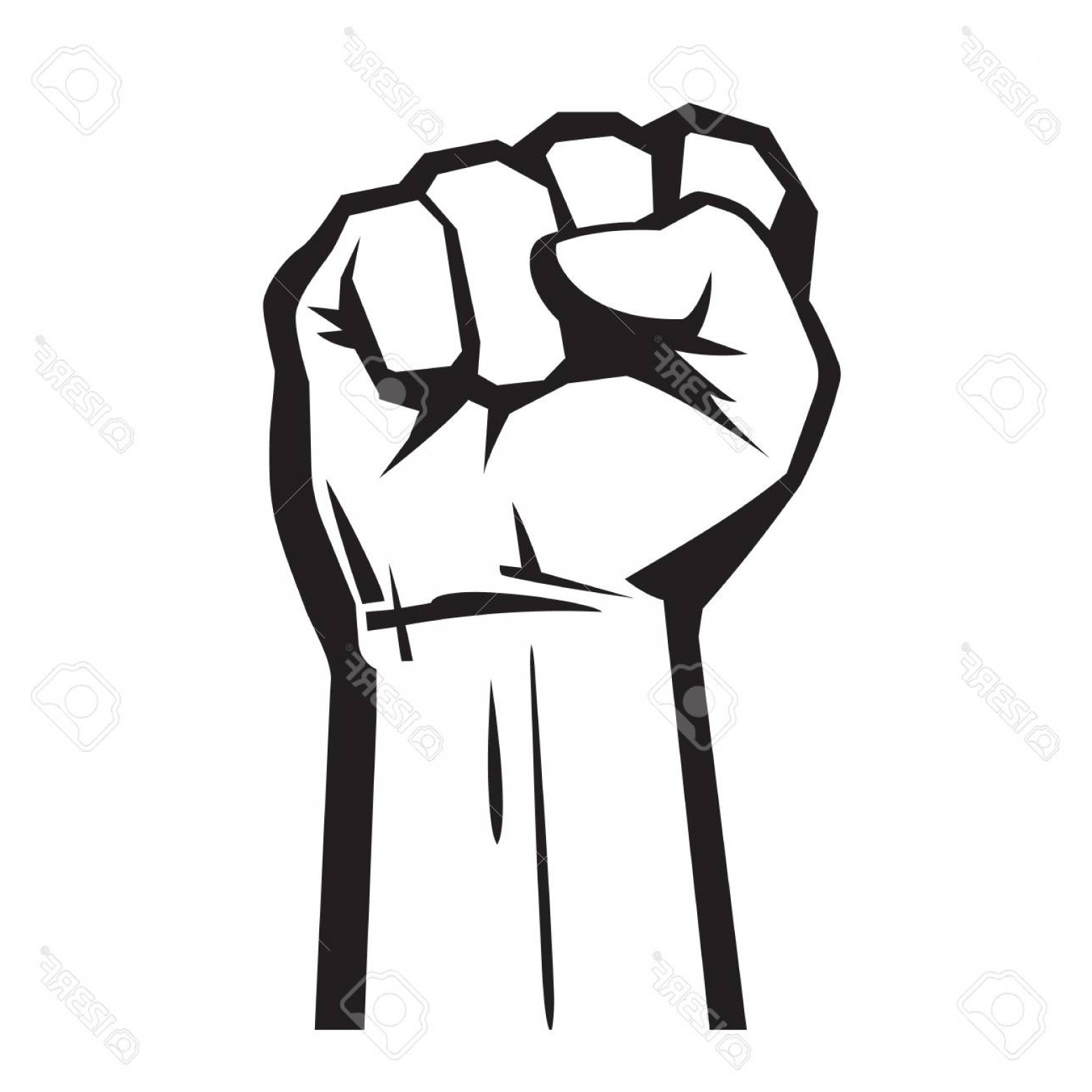 Clenched Fist Vector At Collection Of Clenched Fist Vector Free For Personal Use