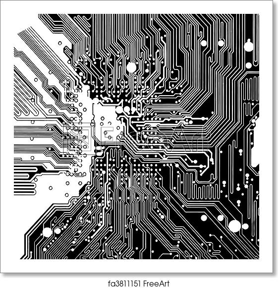 Computer Circuit Vector At Collection Of Computer Circuit Vector Free For