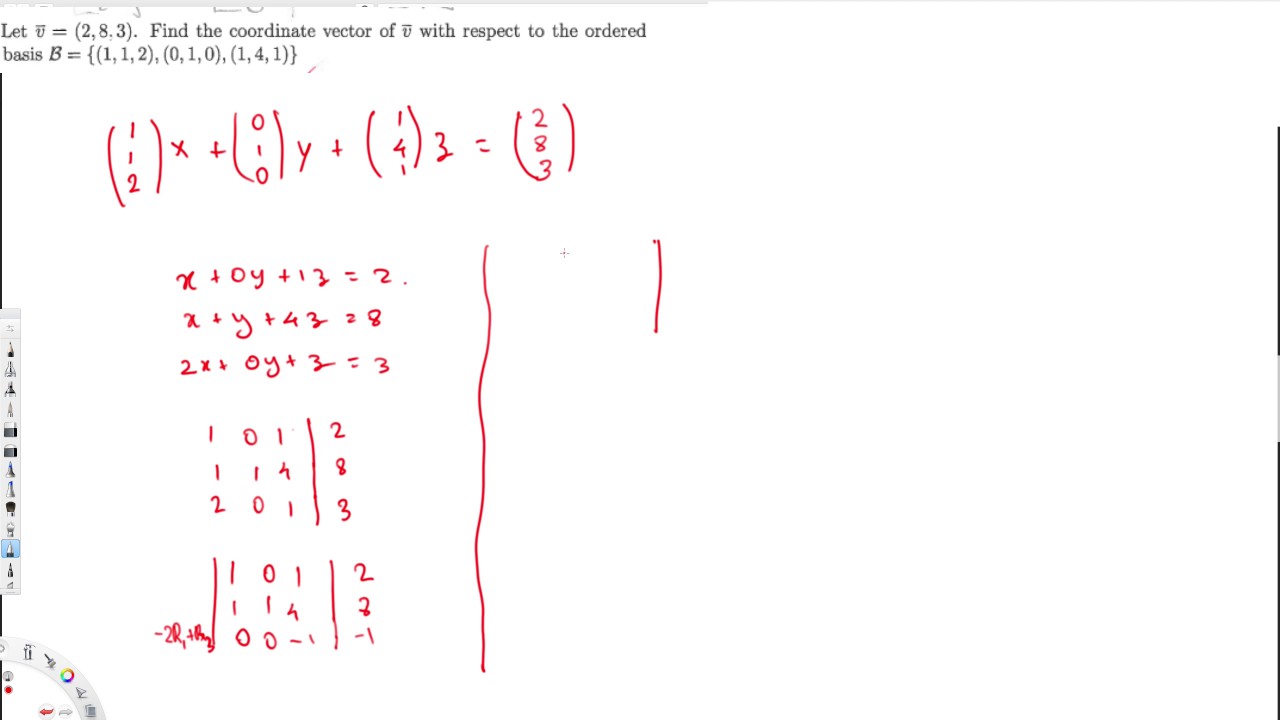 Coordinate Vector At Collection Of Coordinate Vector