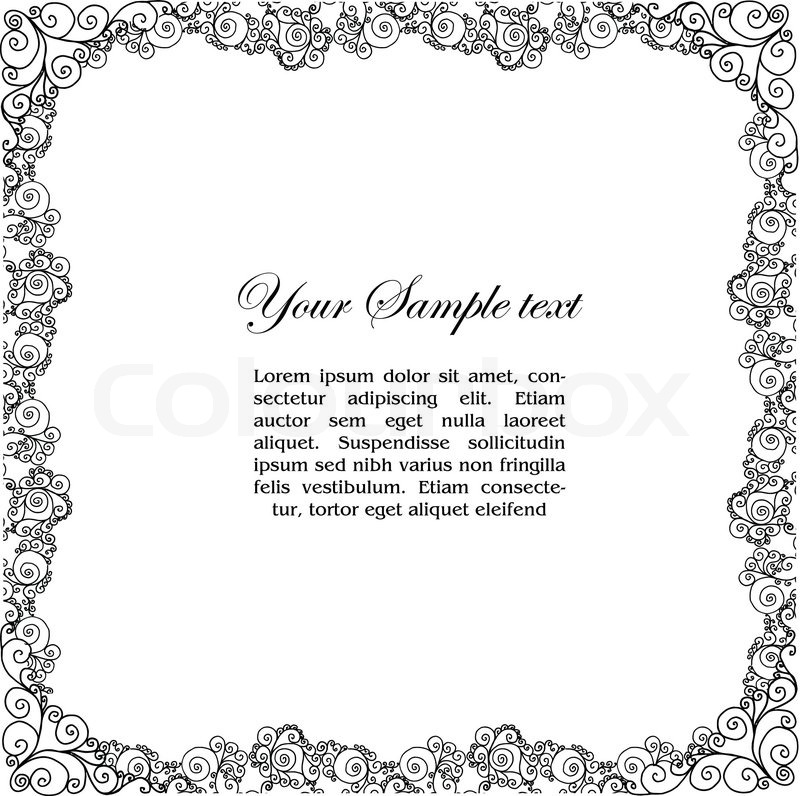 Curly Border Vector At Collection Of Curly Border Vector Free For Personal Use