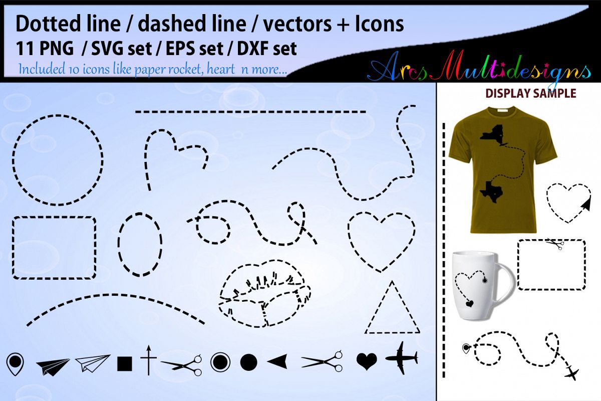 Dashed Line Vector At Collection Of Dashed Line