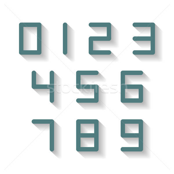 Digital Numbers Vector at Vectorified.com | Collection of Digital ... Digital Numbers Vector at Vectorified.com | Collection of Digital ...