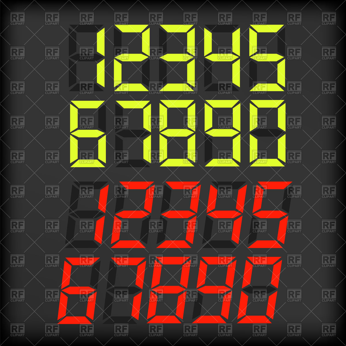 Digital Numbers Vector at Vectorified.com | Collection of Digital ... Digital Numbers Vector at Vectorified.com | Collection of Digital ...