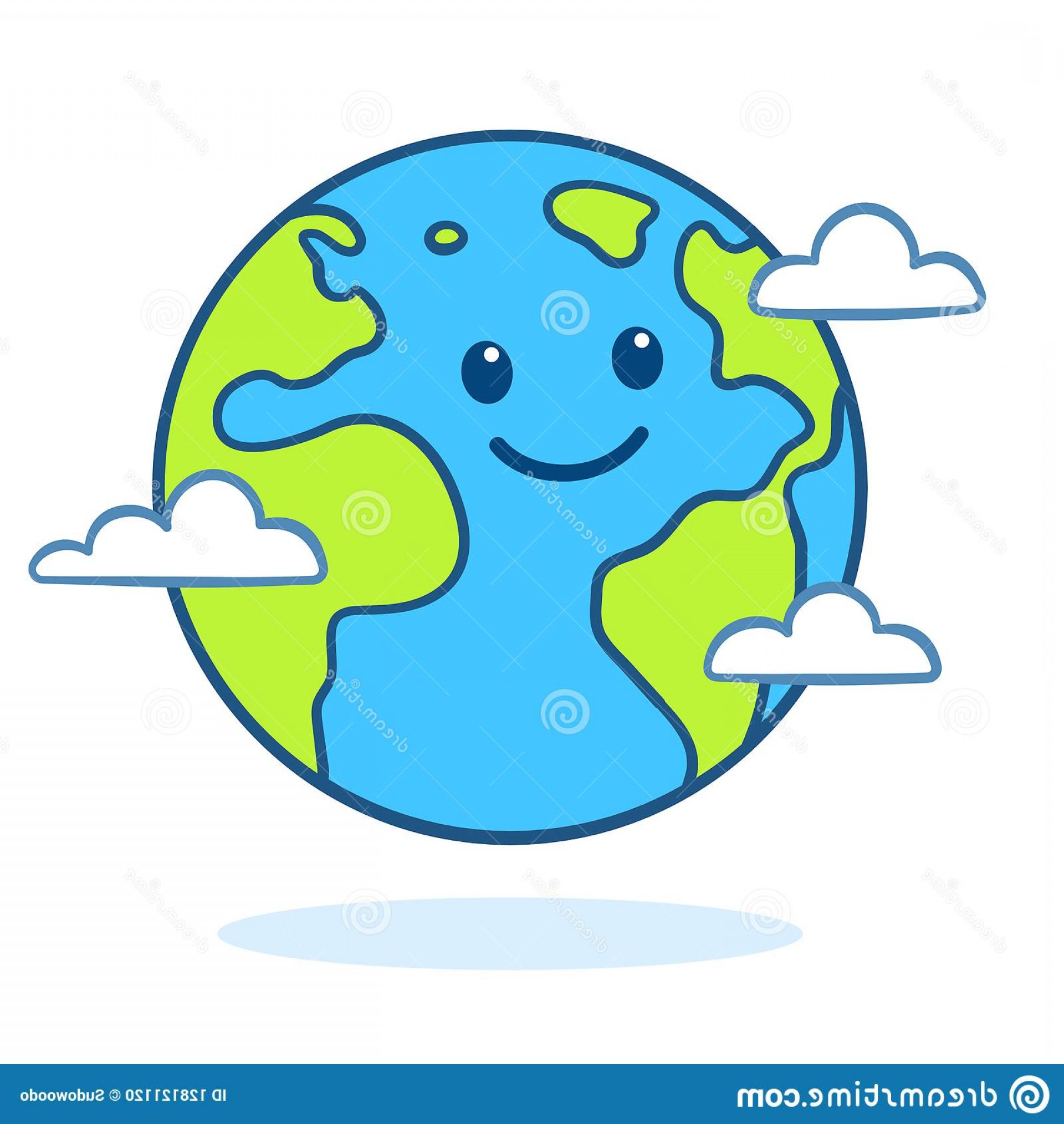 Earth Cartoon Vector At Collection Of Earth Cartoon