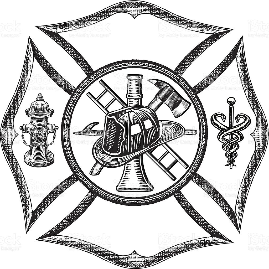 Fire Department Maltese Cross Vector Free At Vectorified 