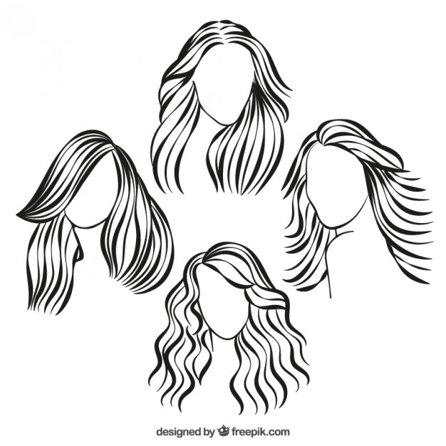 Free Vector Hairstyles At Collection Of Free Vector