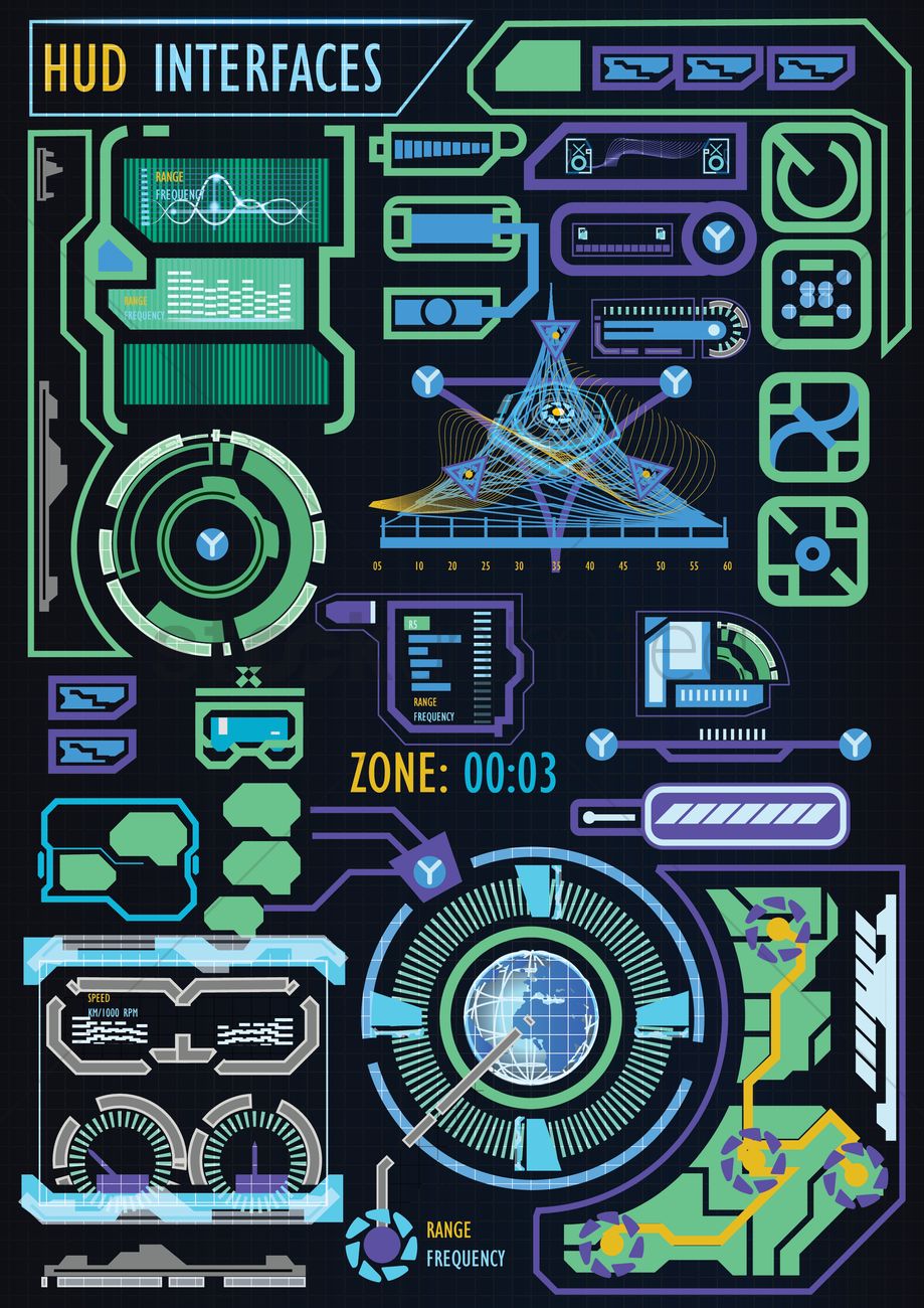 Futuristic Interface Vector at Vectorified.com | Collection of Futuristic Interface Vector free ...
