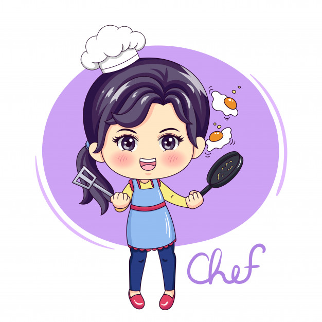 Girl Chef Vector At Collection Of Girl Chef Vector