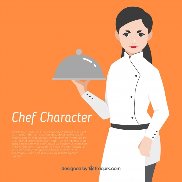 Girl Chef Vector At Collection Of Girl Chef Vector