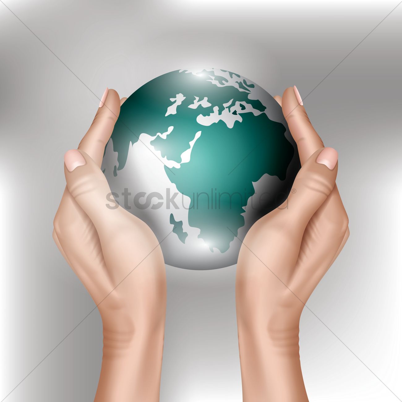 Hands Holding Globe Vector At Collection Of Hands