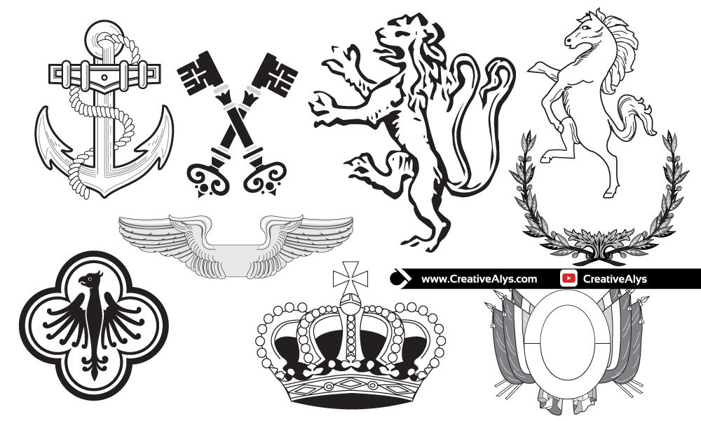 Heraldic Elements Vector at Vectorified.com | Collection of Heraldic ... Heraldic Elements Vector at Vectorified.com | Collection of Heraldic ...