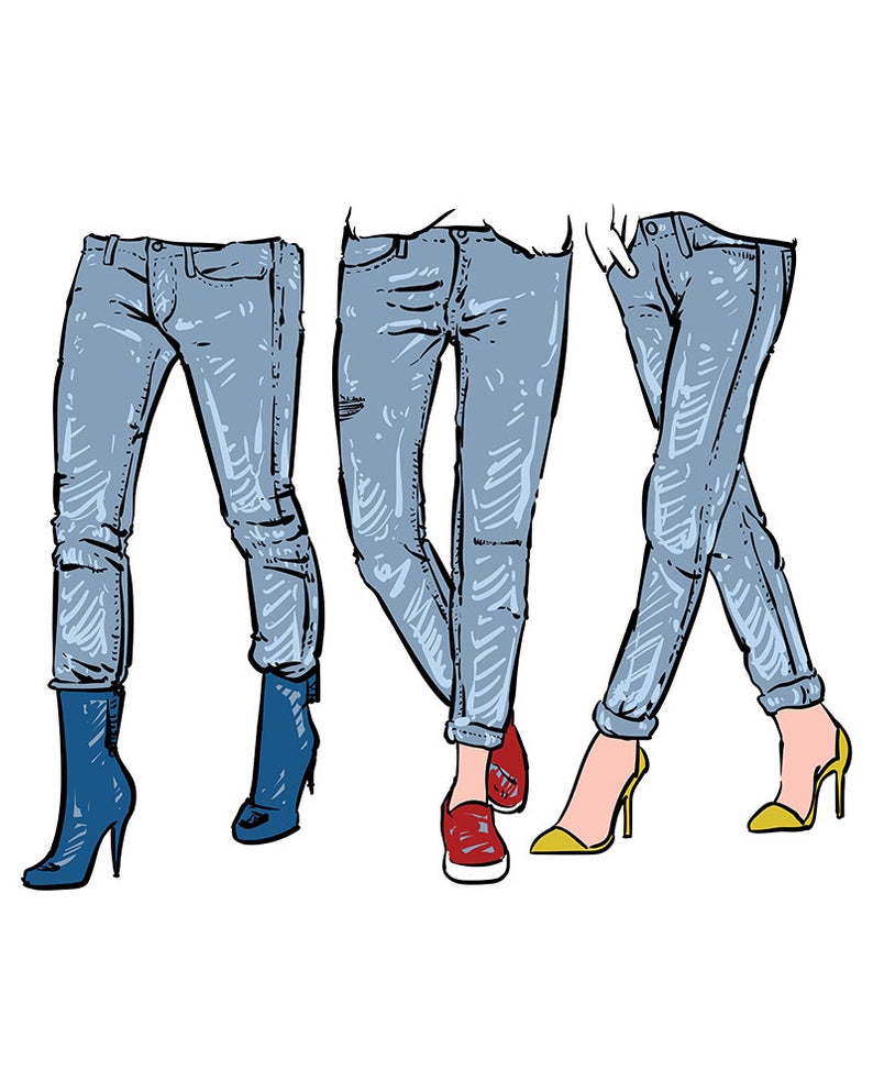 Jeans Vector At Collection Of Jeans Vector Free For