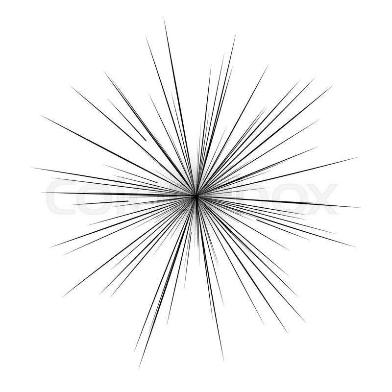 Line Burst Vector At Collection Of Line Burst Vector