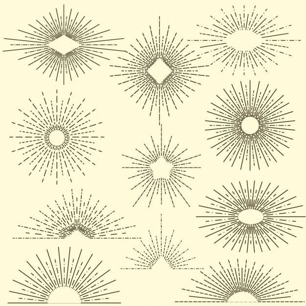 Line Burst Vector At Collection Of Line Burst Vector