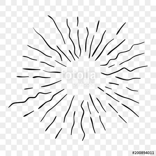 Line Burst Vector At Collection Of Line Burst Vector