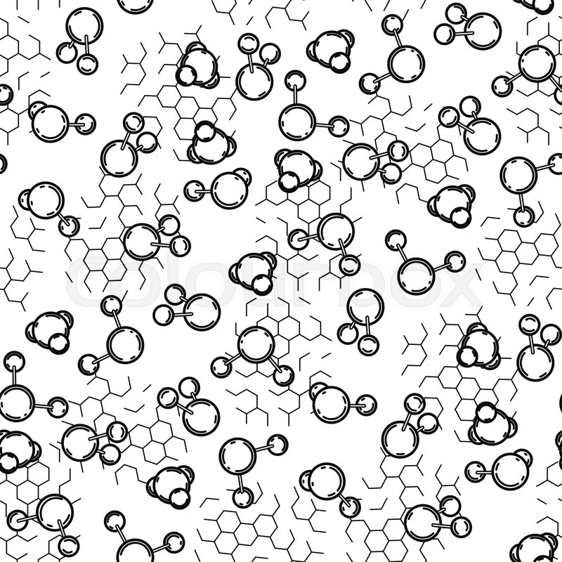 Molecule Pattern Vector At Collection Of Molecule