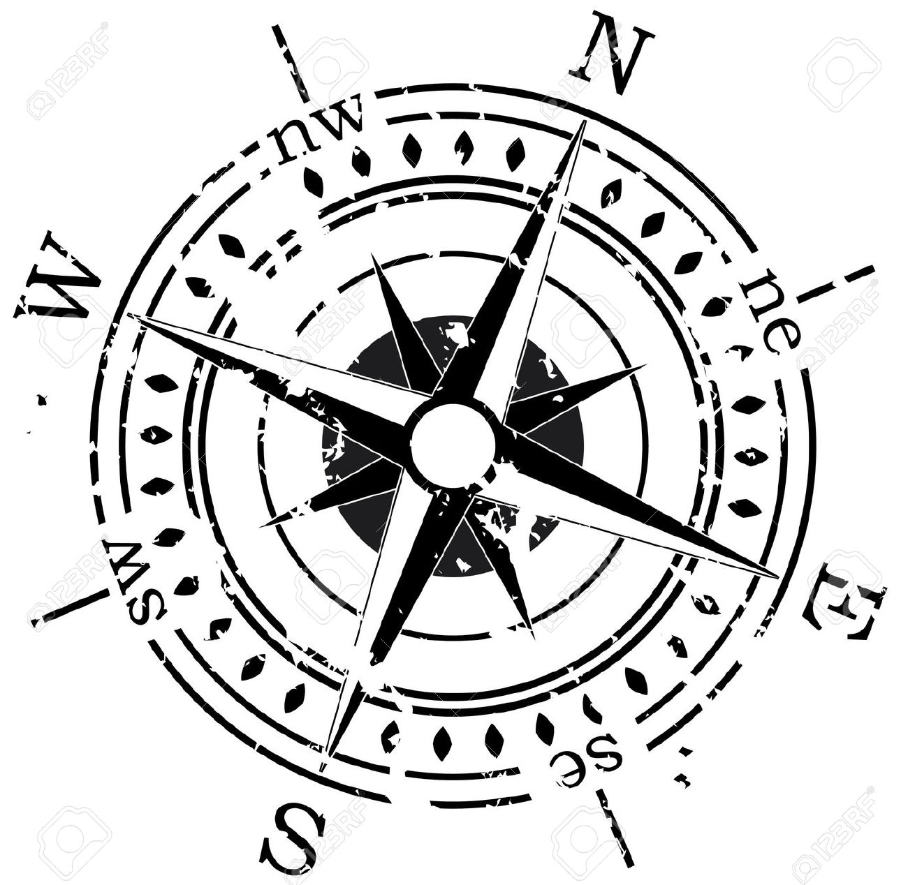 Old Compass Vector At Collection Of Old Compass Vector Free For Personal Use