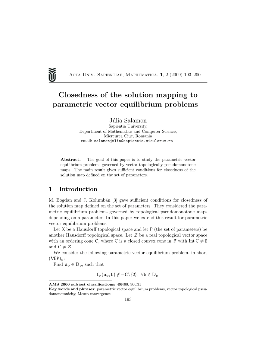 Parametric Vector At Collection Of Parametric Vector