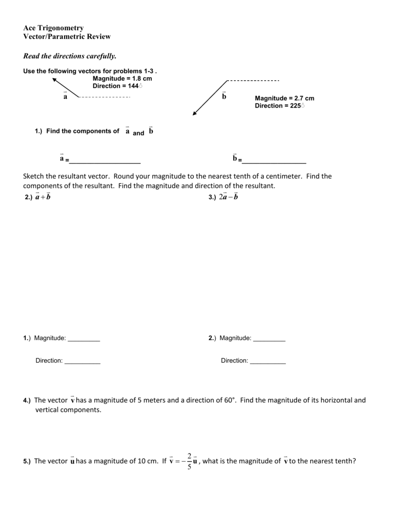 Parametric Vector At Collection Of Parametric Vector 