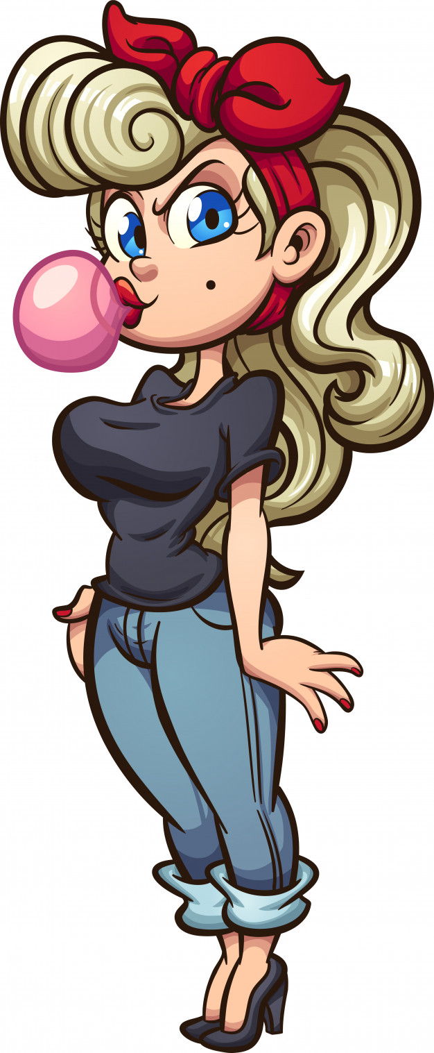 Pin Up Girl Vector At Collection Of Pin Up Girl