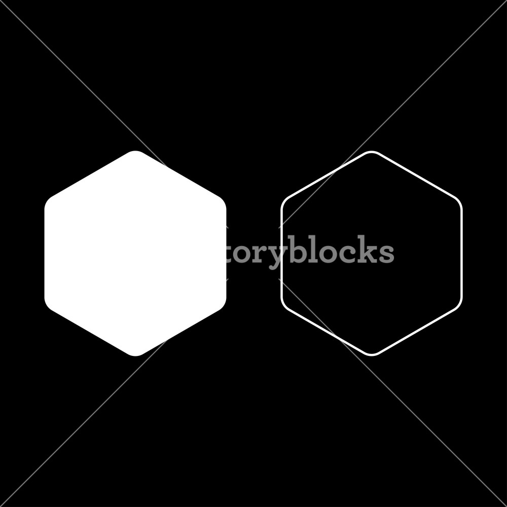 Rounded Hexagon Vector At Collection Of Rounded