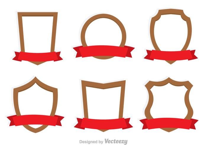 Shield Ribbon Vector At Collection Of Shield Ribbon