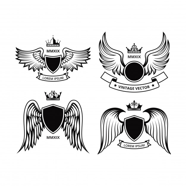 Shield With Wings Vector At Collection Of Shield With