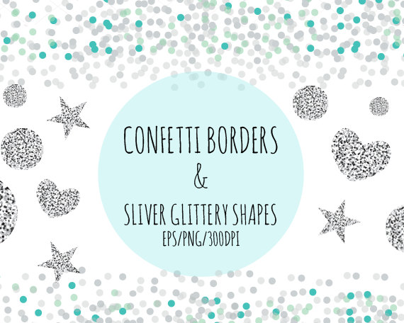 Silver Confetti Vector at Vectorified.com | Collection of Silver Confetti Vector free for ...