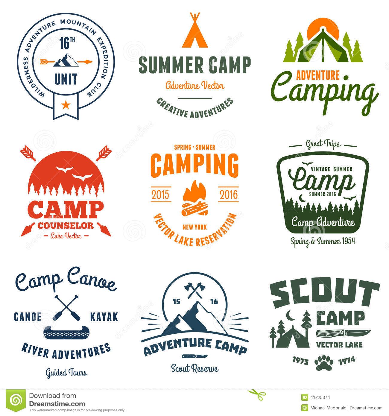Summer Camp Logo Vector At Collection Of Summer Camp