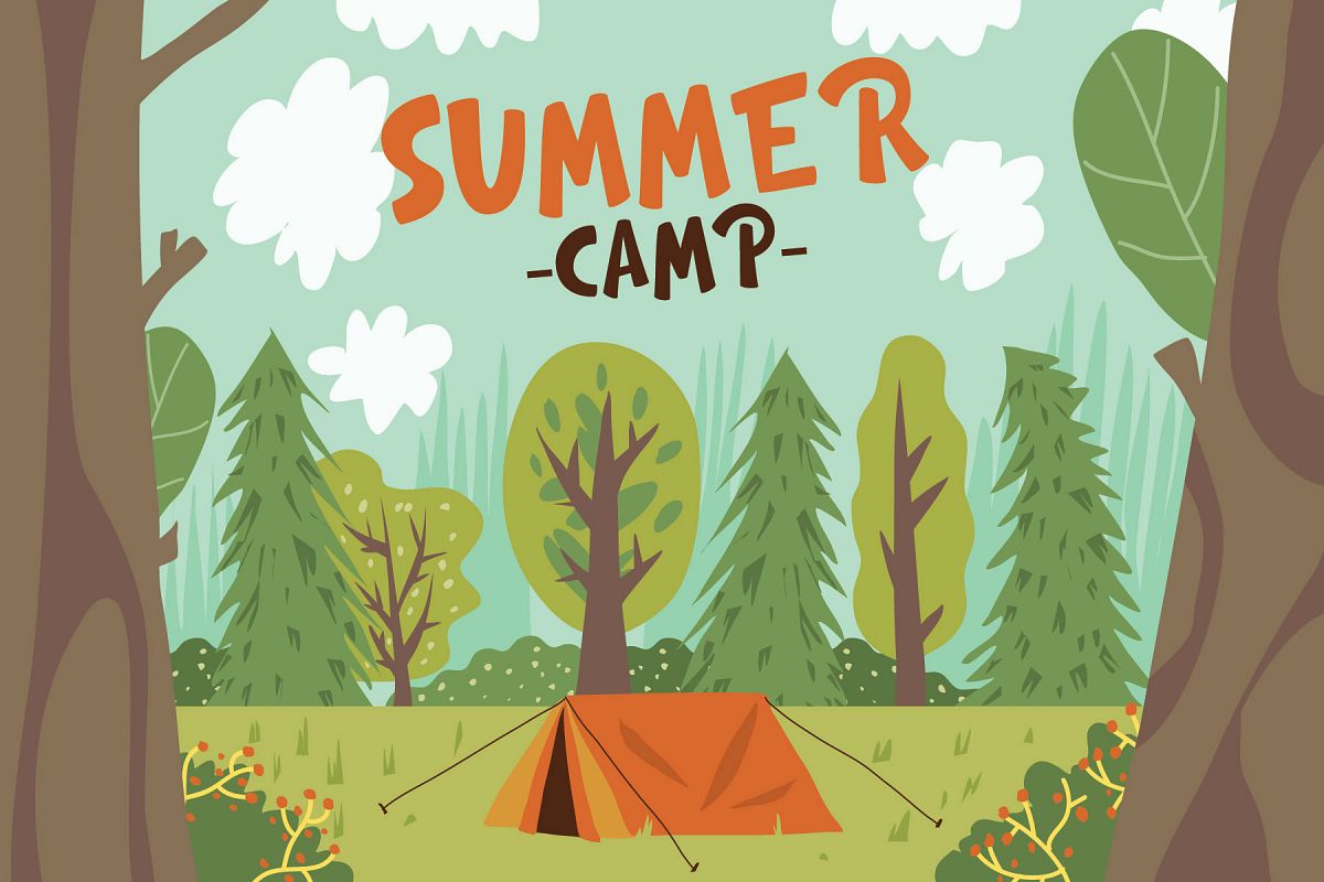 Summer Camp Vector At Collection Of Summer Camp