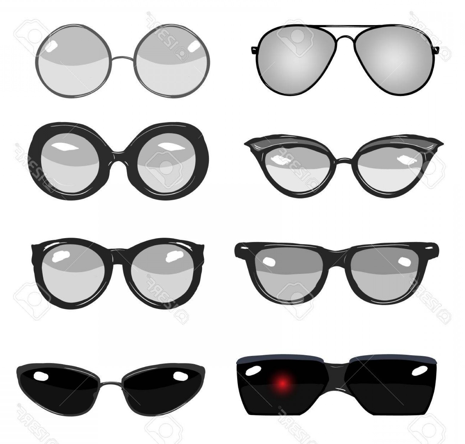 Sunglasses Black And White Vector At Collection Of Sunglasses Black And White