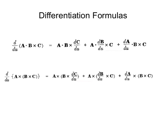 Vector Calculus Formulas At Collection Of Vector