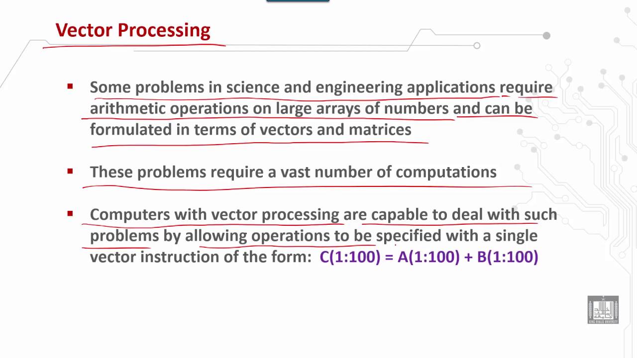 Vector Processing At Collection Of Vector Processing