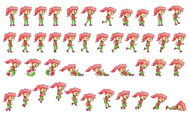 Vector Sprite Sheet At Collection Of Vector Sprite