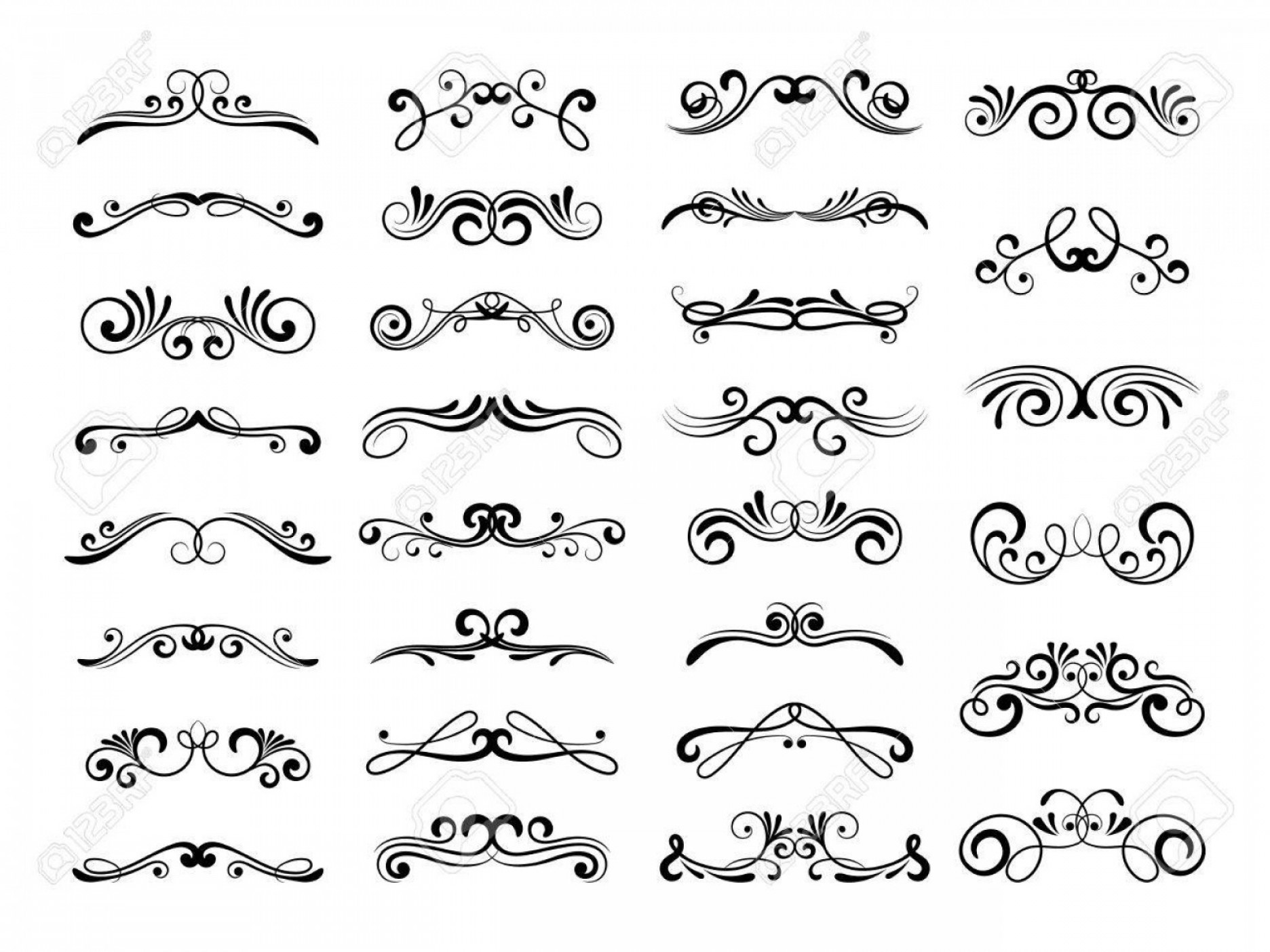 Victorian Scroll Vector At Collection Of Victorian Scroll Vector Free For