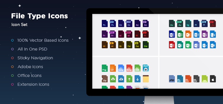 File Extension Icon Set At Collection Of File