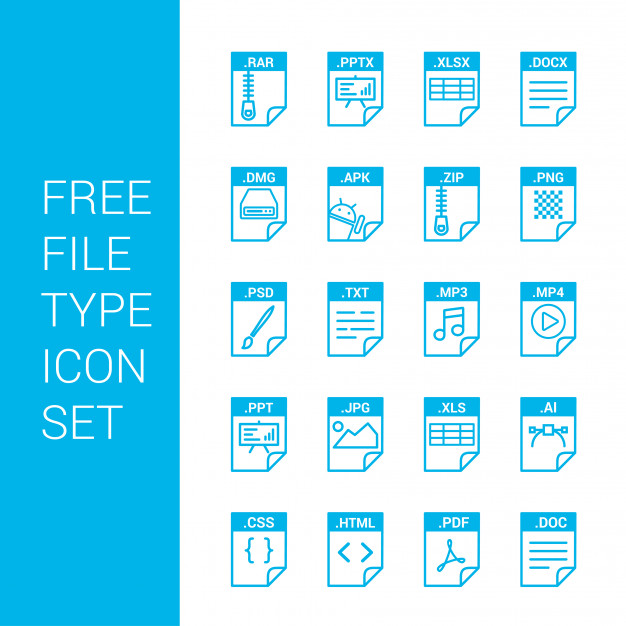 File Extension Icon Set At Collection Of File