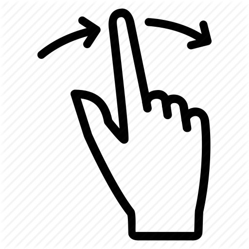 Finger Swipe Icon at Vectorified.com | Collection of Finger Swipe Icon free for personal use