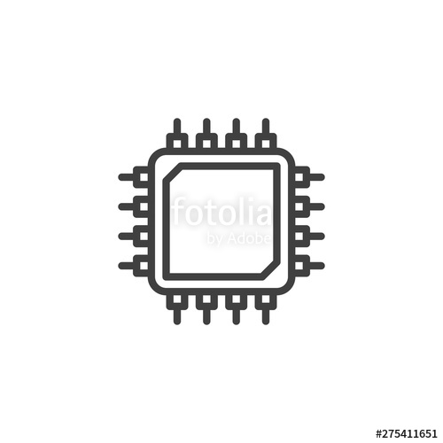Microcontroller Icon At Collection Of Microcontroller