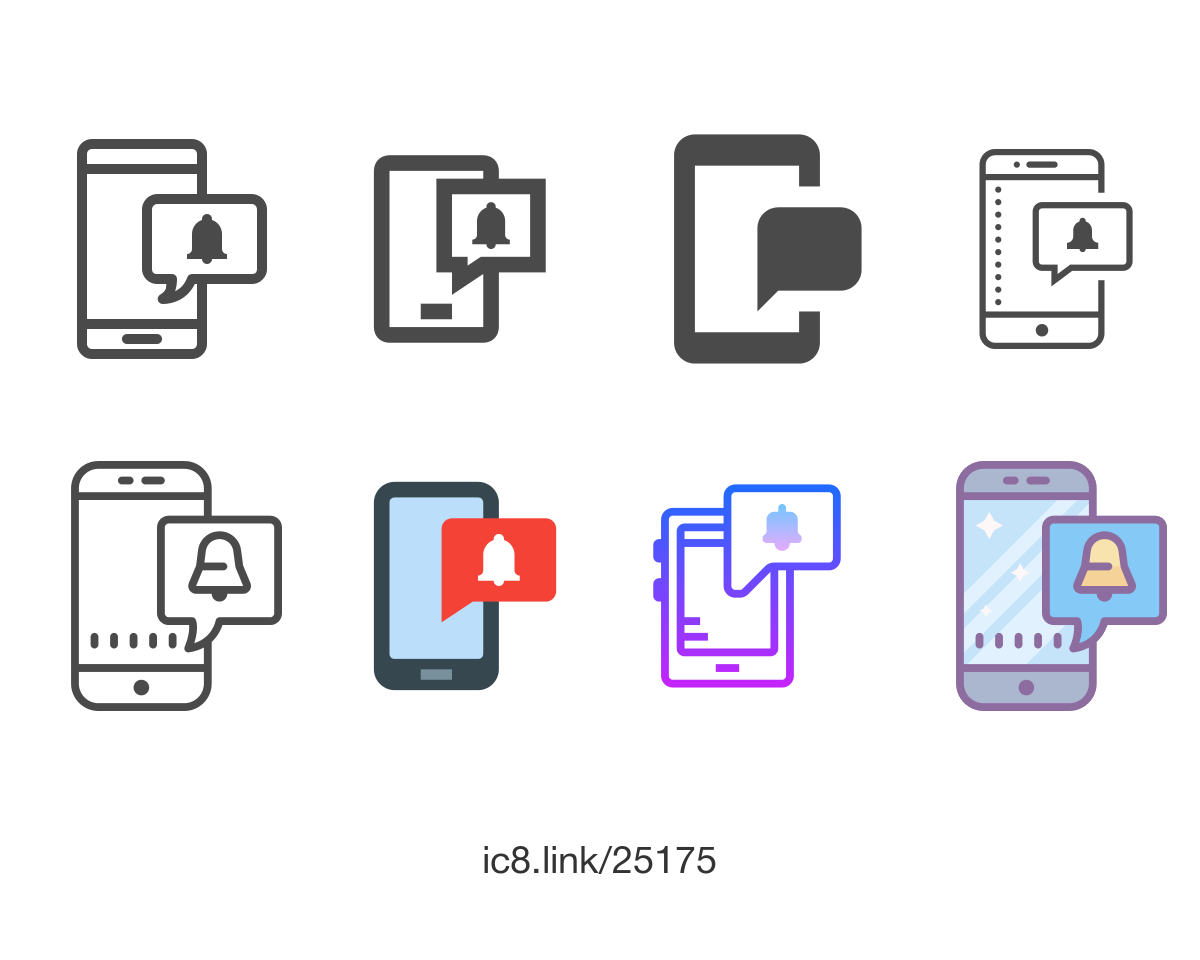 Push Notification Icon At Collection Of Push 